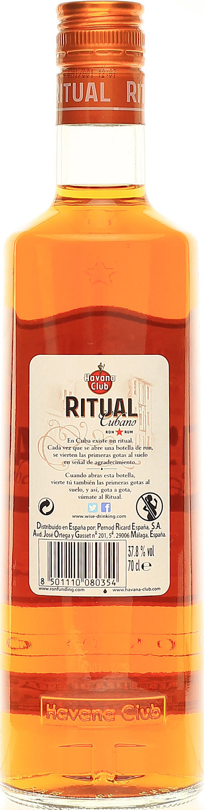 Havana Club Ritual mit 700 ml und 37,8 % Vol. aus Kuba