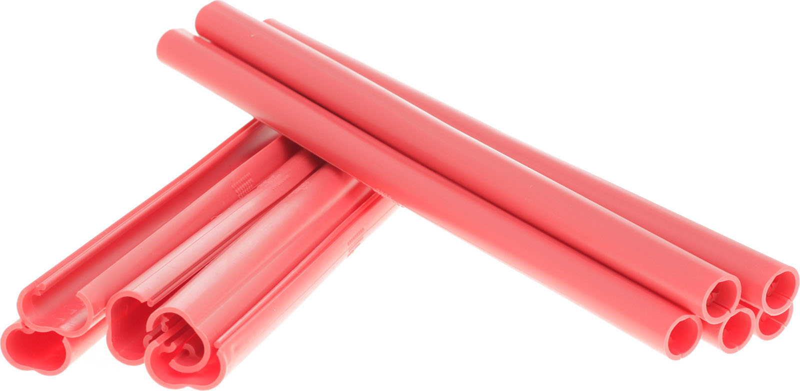 ClickStraw Mehrweg Trinkhalm 10 Stk. rose 19 cm lang