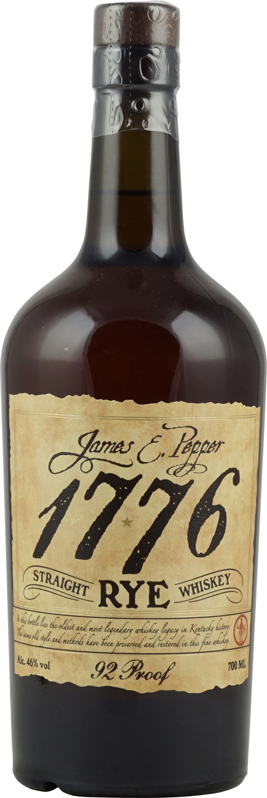 Der neue 1776 Straight Rye Whiskey mit 46 % Vol. anstat