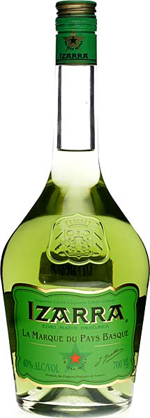 Izarra Vert grüner Likör mit 0,7 L aus Frankreich