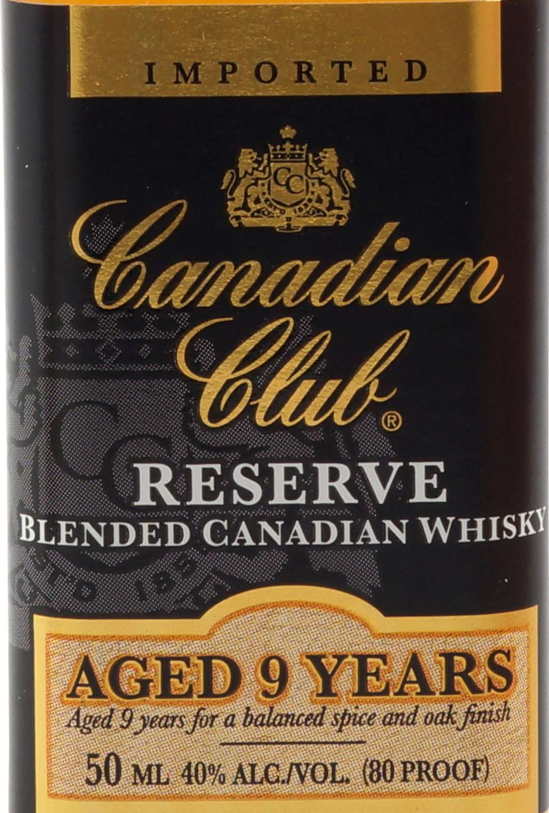 Canadian Club Reserve Miniatur mit 0,05 Liter und 40 %