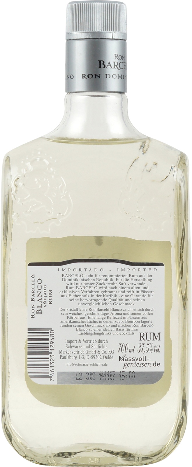 Barcelo Blanco Rum im Spirituosen und Rum Online Shop g