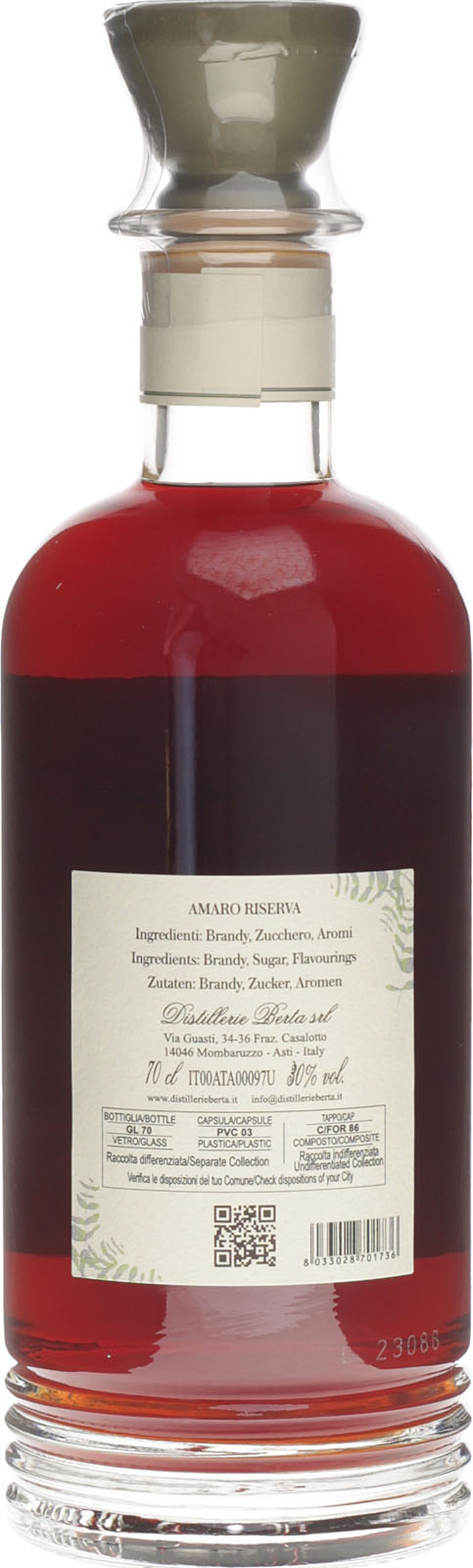 Berta Amaro Riserva CONVENTO DI SAN GIOVANNI kaufen.