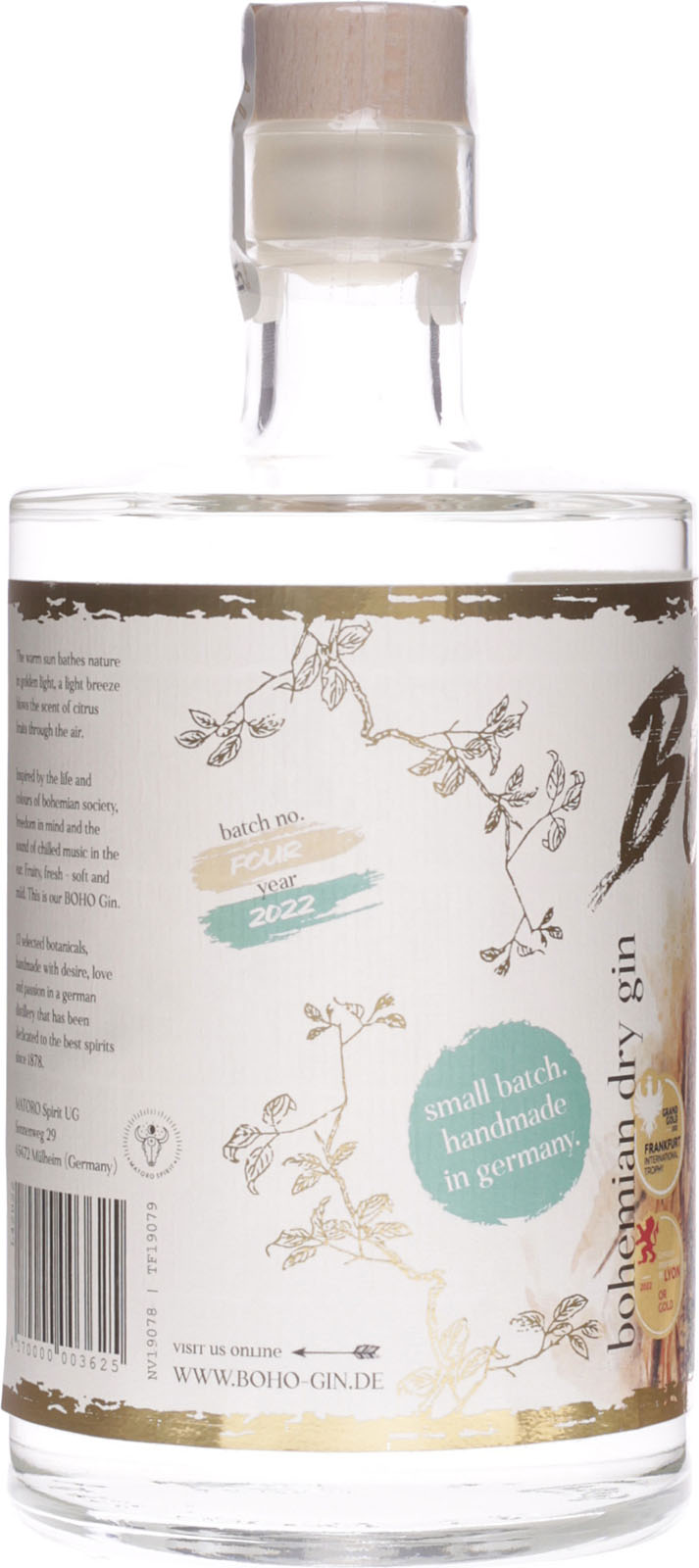 Boho Bohemian Dry Gin 0,5 Liter 43 % Vol. im Shop