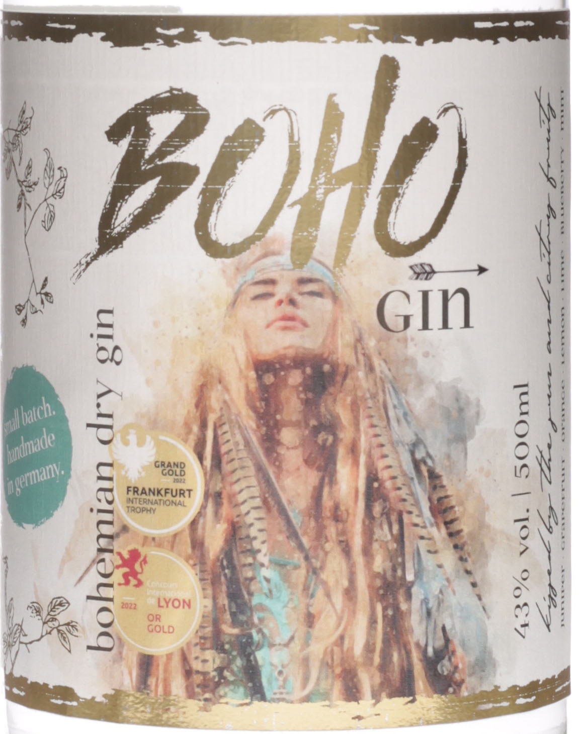 Boho Bohemian Dry Gin 0,5 Liter 43 % Vol. im Shop