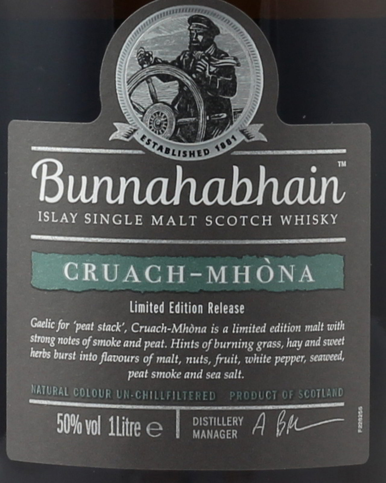 Bunnahabhain Cruach Mhona ist ein Islay Whisky