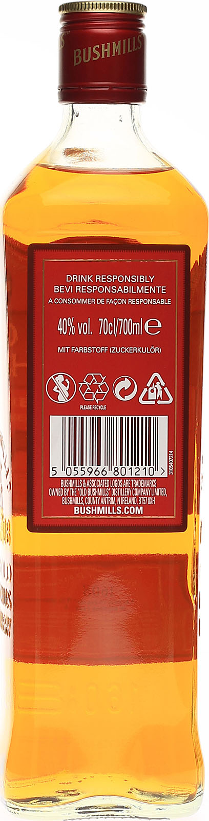 Bushmills Red Bush Irish Whiskey, Bushmills White Label