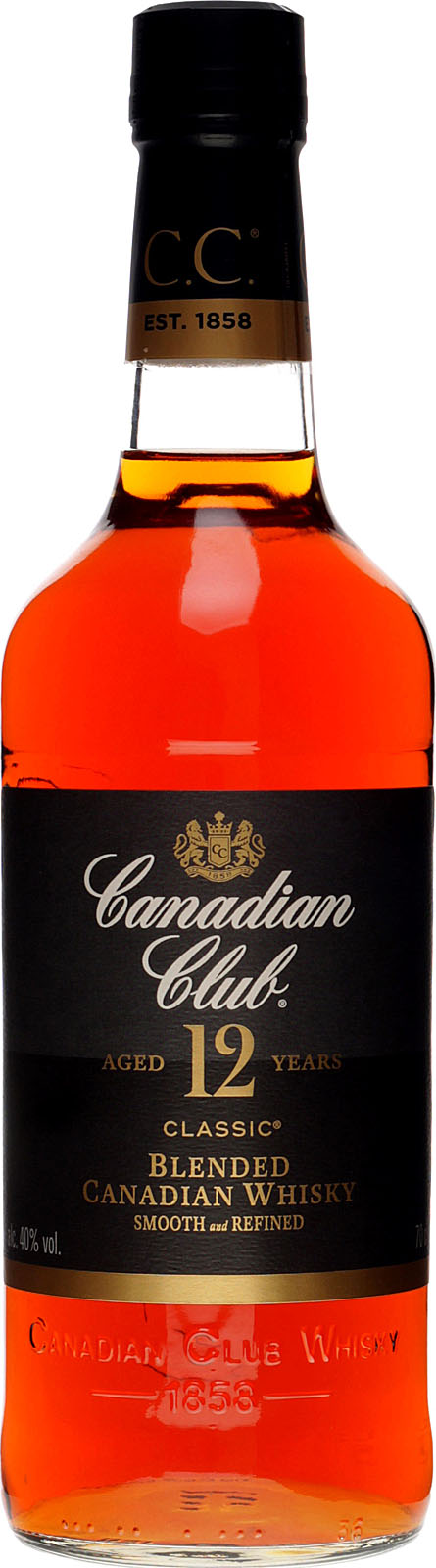 Canadian Club 12 Jahre mit 0,7 Liter und 40 % Vol.