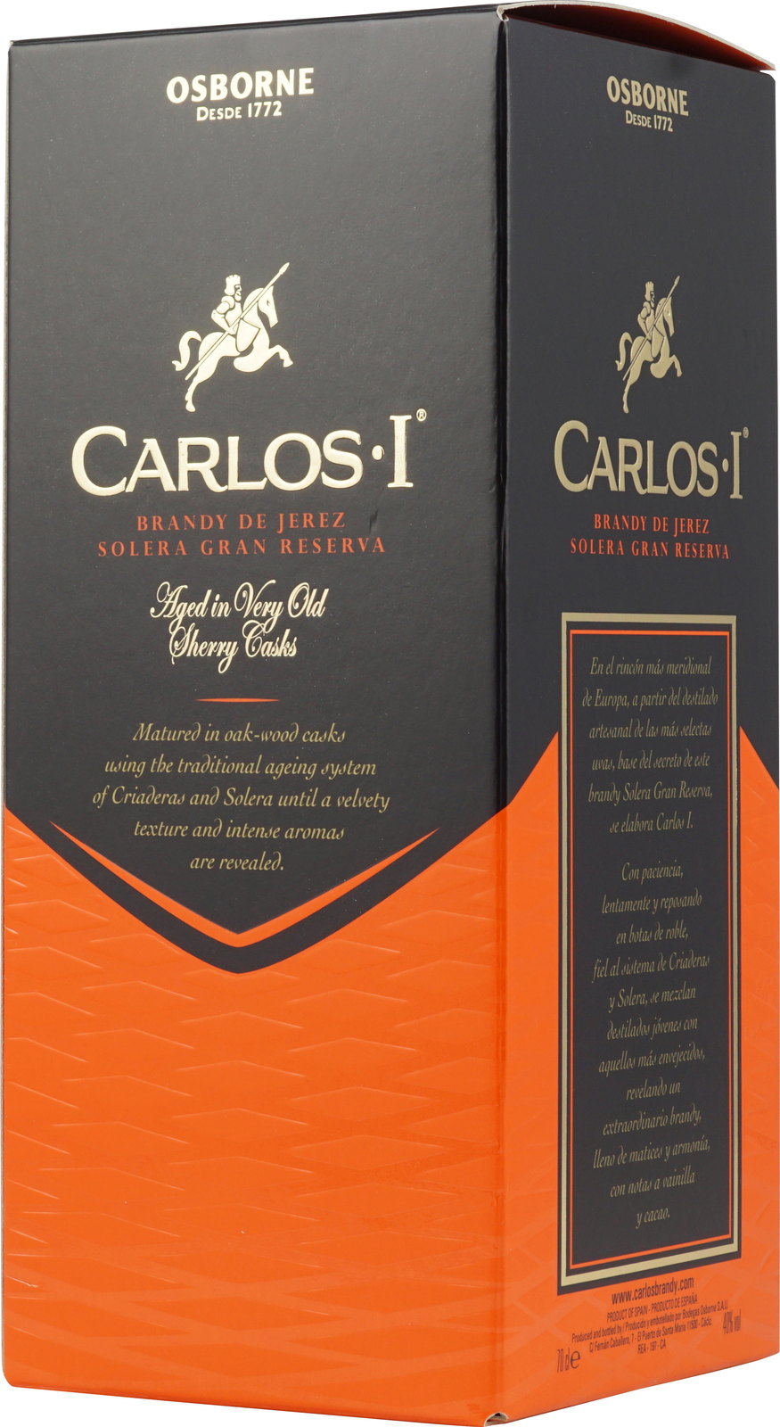 Carlos Brandy No 1 aus Andalusien in Spanien mit 700 ml