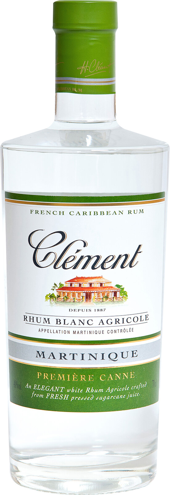 Clément Rhum Blanc Agricole Première Canne 0,7 Liter 40