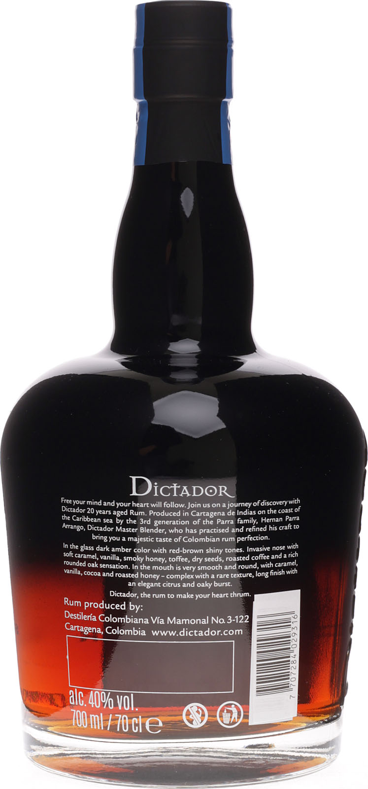 Dictador Rum 20 Jahre Icon Reserve, exquisiter Rum aus