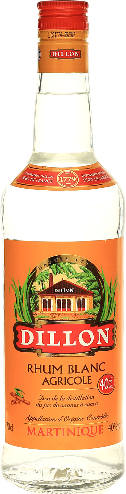 Rhum Blanc aus der Dillon Destillerie von der Insel Mar