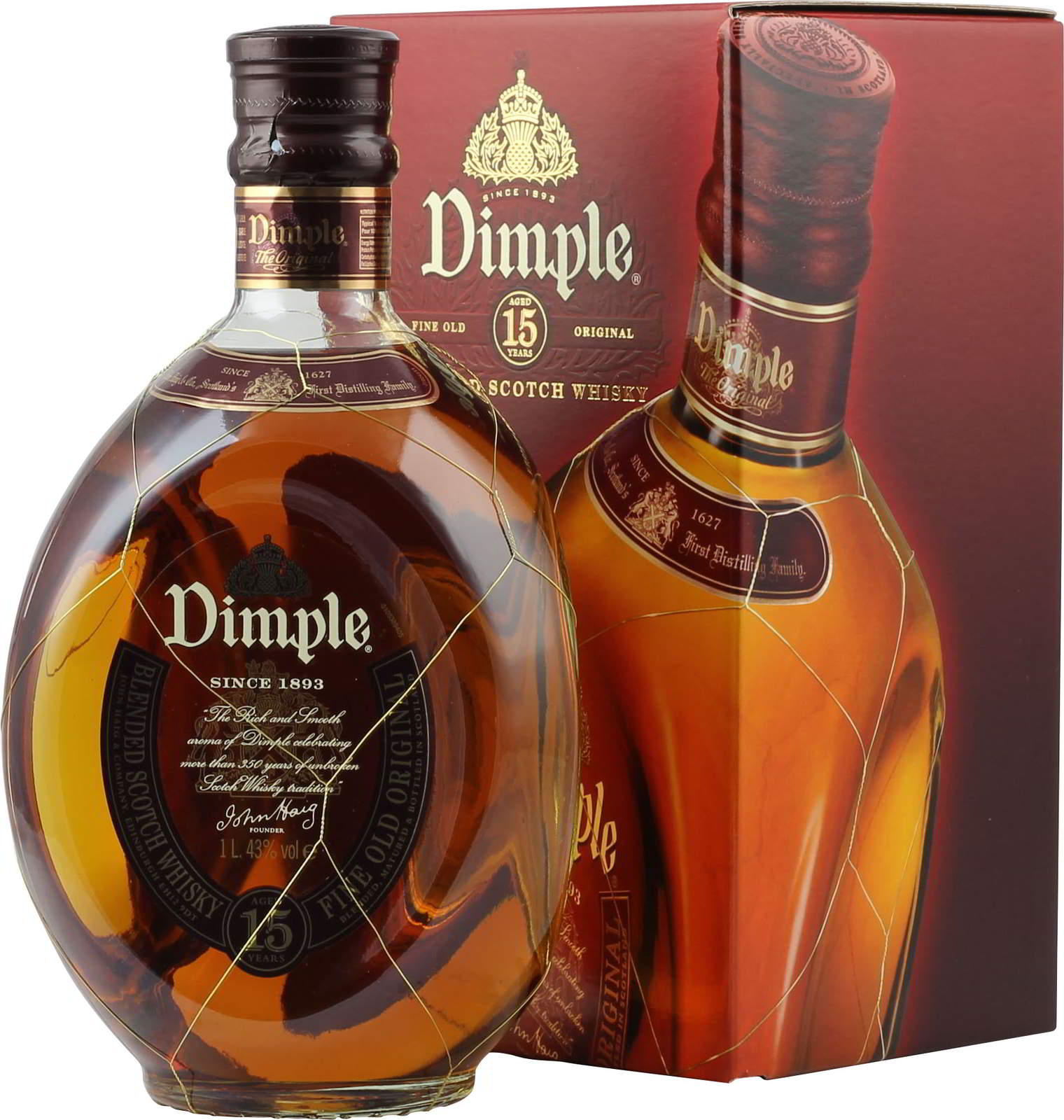 Dimple 15 Jahre Whisky 1 Liter 43 % Vol., online
