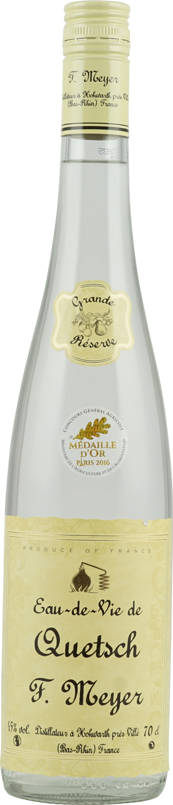 Eau de Vie de Quetsch Grande Réserve F. Meyer 0,7 l 45