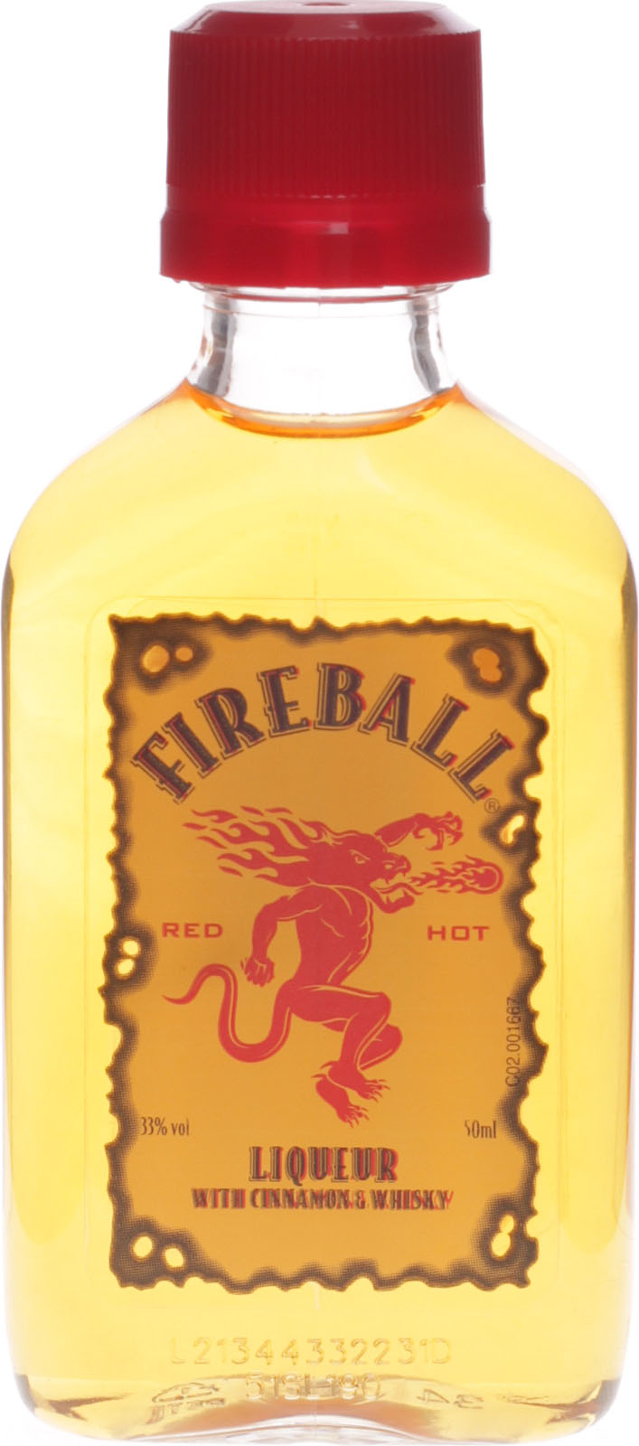 Fireball Whisky Zimt Likör 0,05L – Würziger Genuss