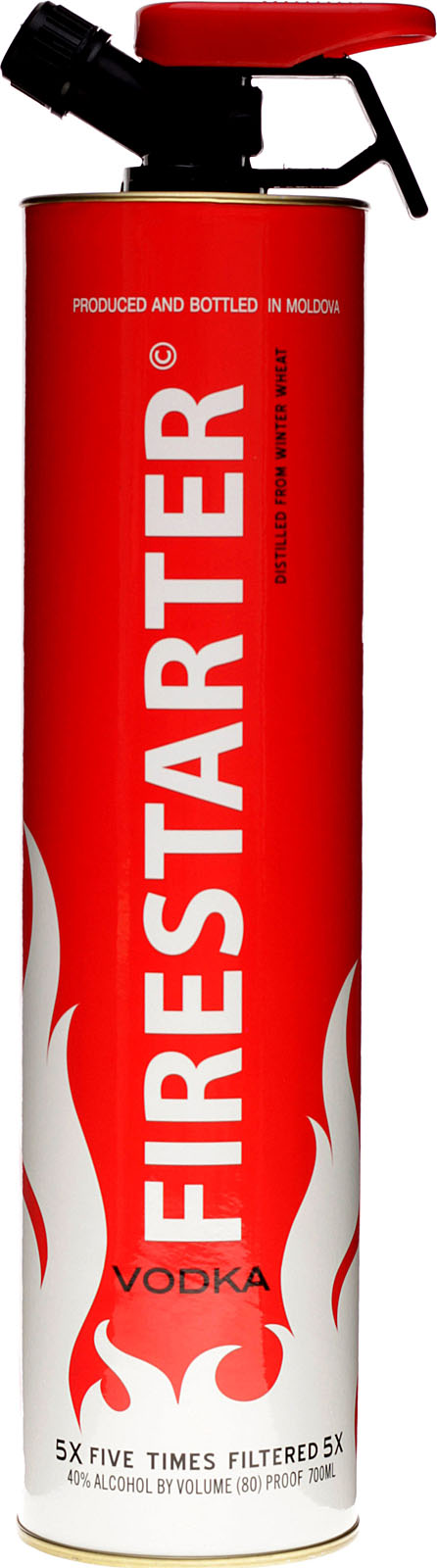 Firestarter Vodka im Feuerlöscher Design kaufen