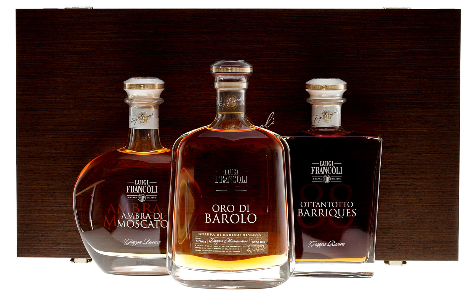 Francoli Grappa Trilogy Premium Set hier bei uns kaufen