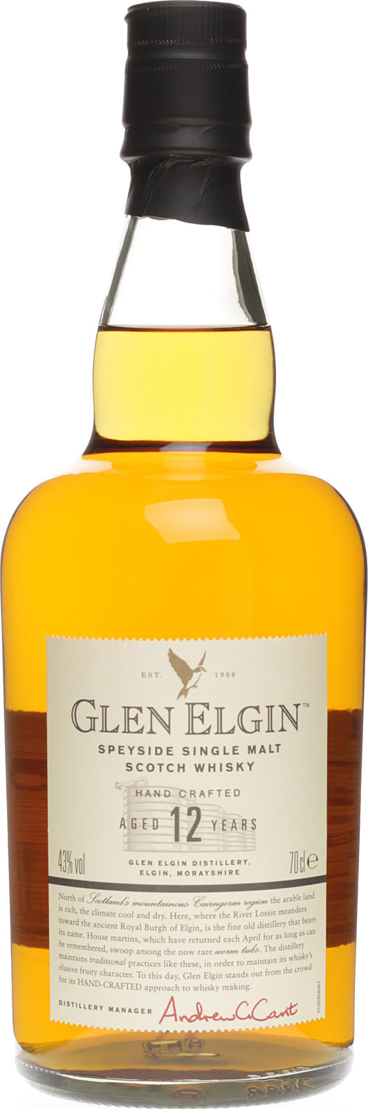 Glen Elgin 12 Jahre - hand crafted Speyside Single Malt