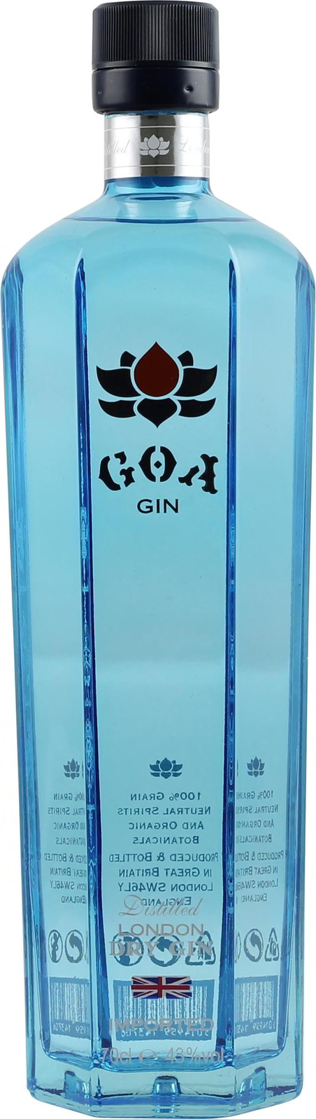 Goa London Dry Gin kommt wirklich aus London mit 700 ml