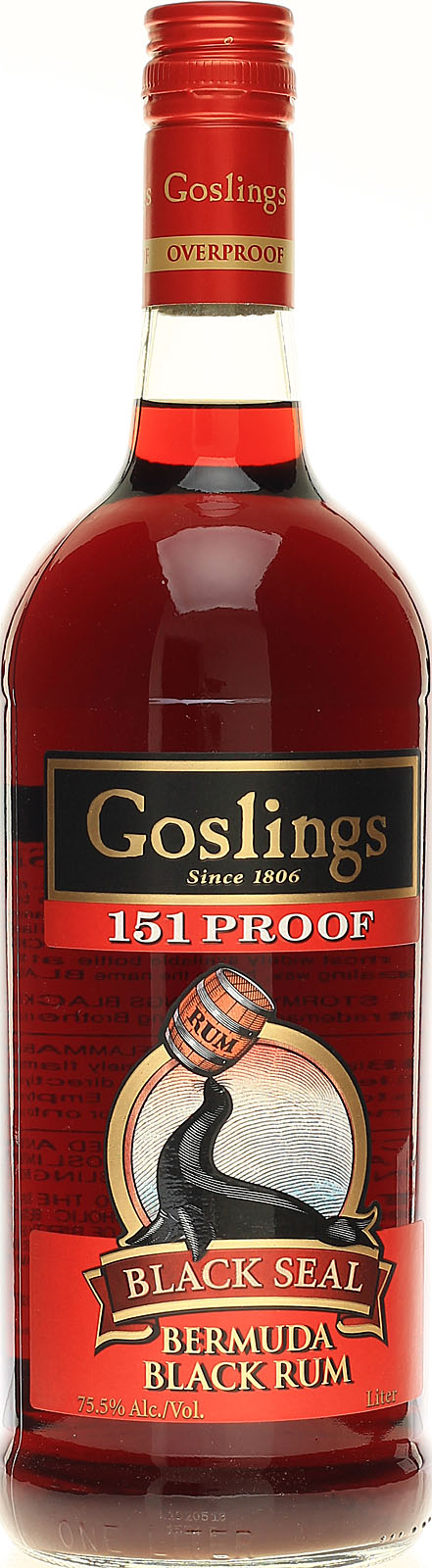 Goslings Black Seal 151 Proof Premium Rum