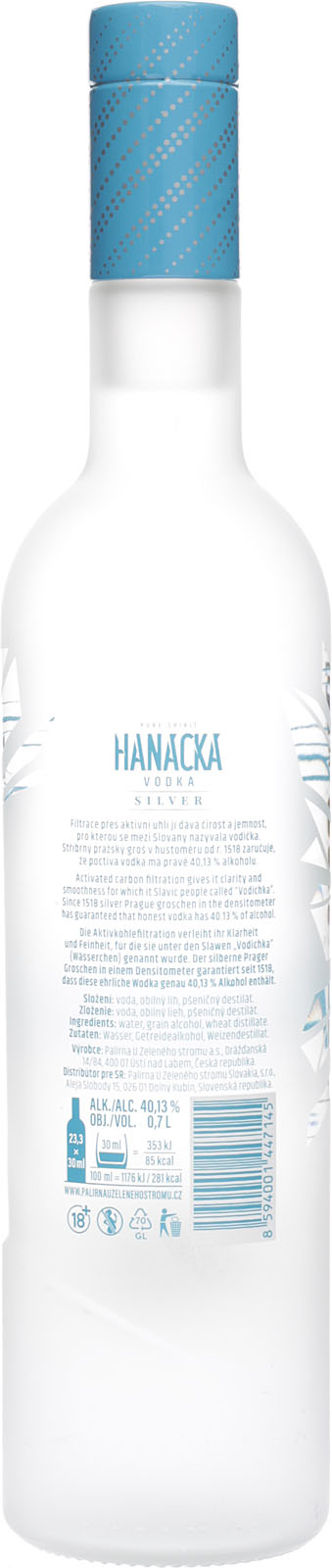 Hanacka Vodka Silver 0,7 Liter 40,13 % Vol. im Shop kau