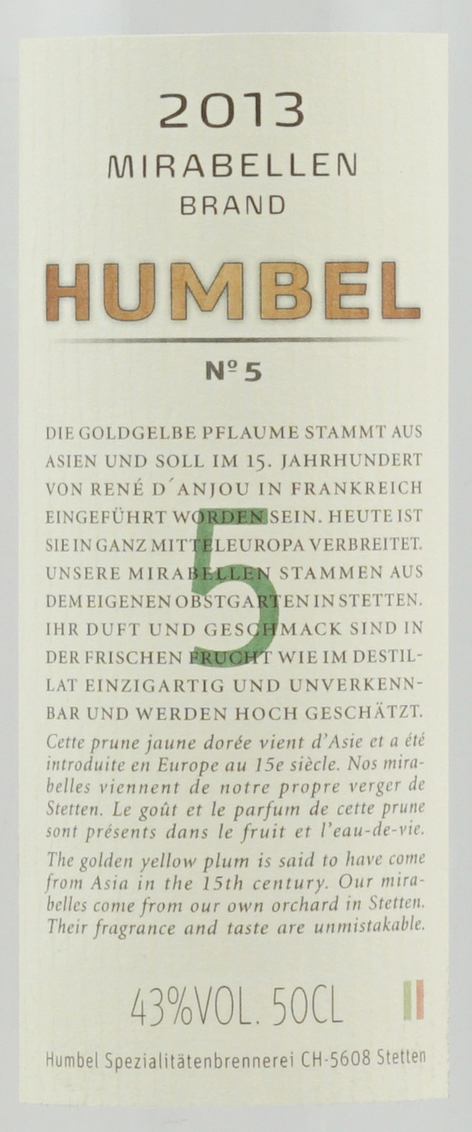 Humbel Nr 05 Mirabelle aus der Schweiz günstig kaufen