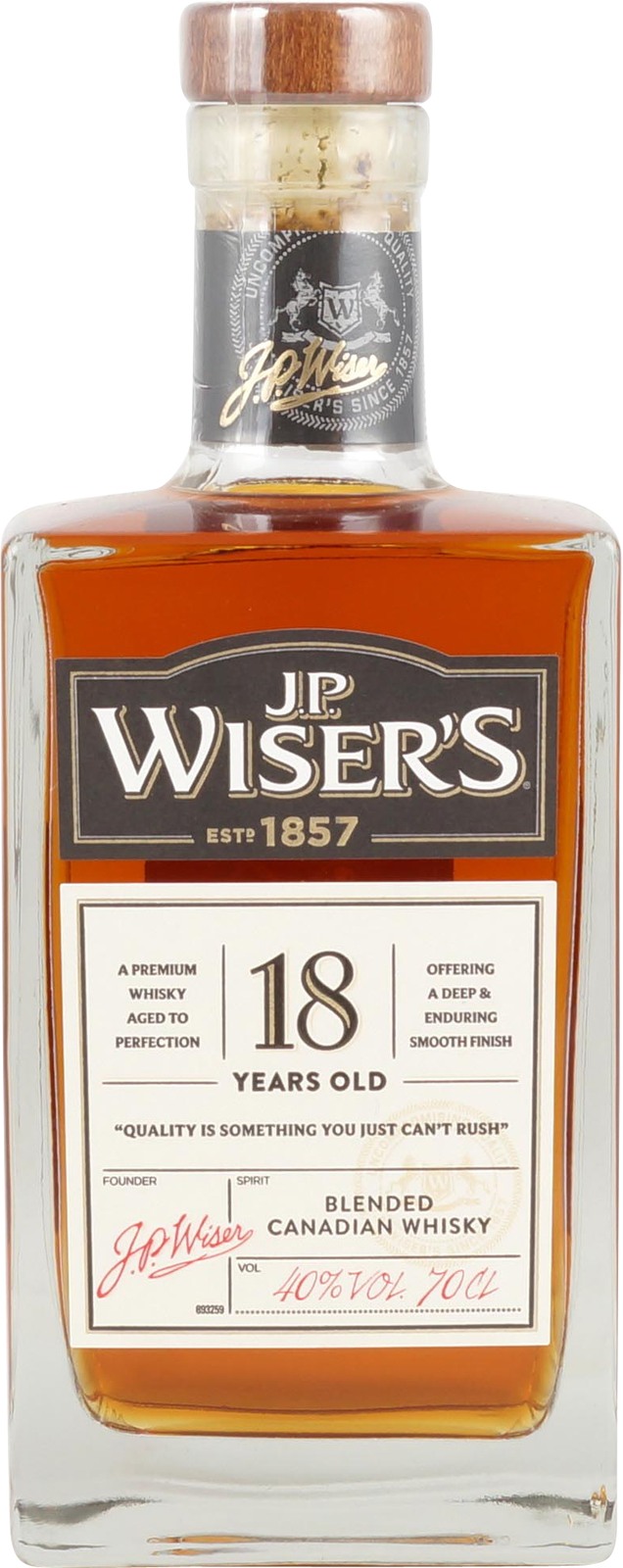 J.P. Wiser´s 18 Jahre - kanadischer Whisky jetzt kaufen
