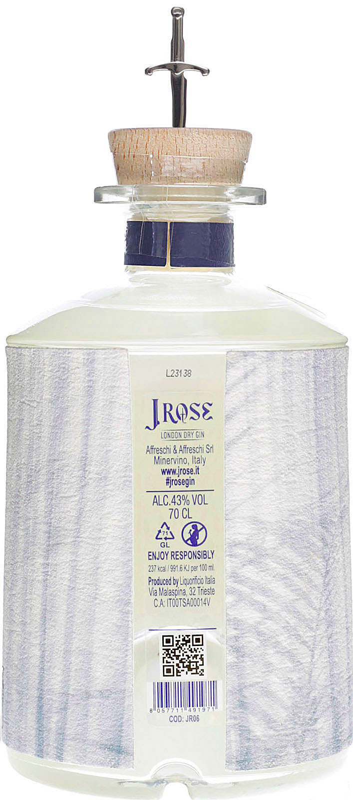 J. Rose London Dry Gin 0,7 Liter 43 % Vol. im Shop JR06