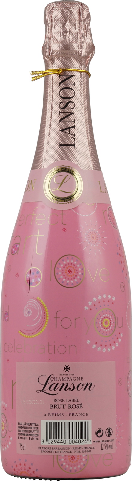 Lanson Rosé Champagner Pink Edition 0,75 Liter 12,5 % V