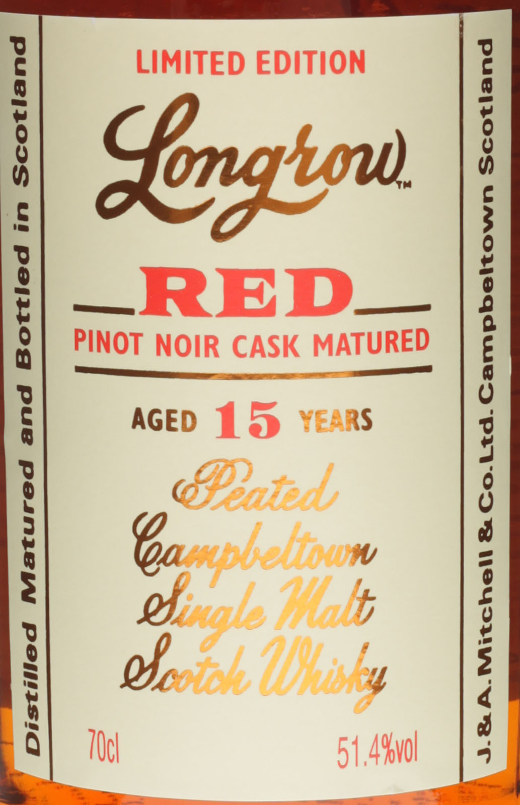 Longrow Red 15 Jahre 0,7 Liter 51,4 % Vol.