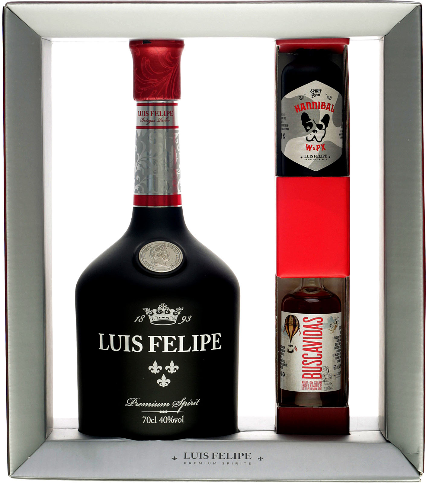 Luis Felipe Gran Reserva Brandy mit Miniaturen kaufen