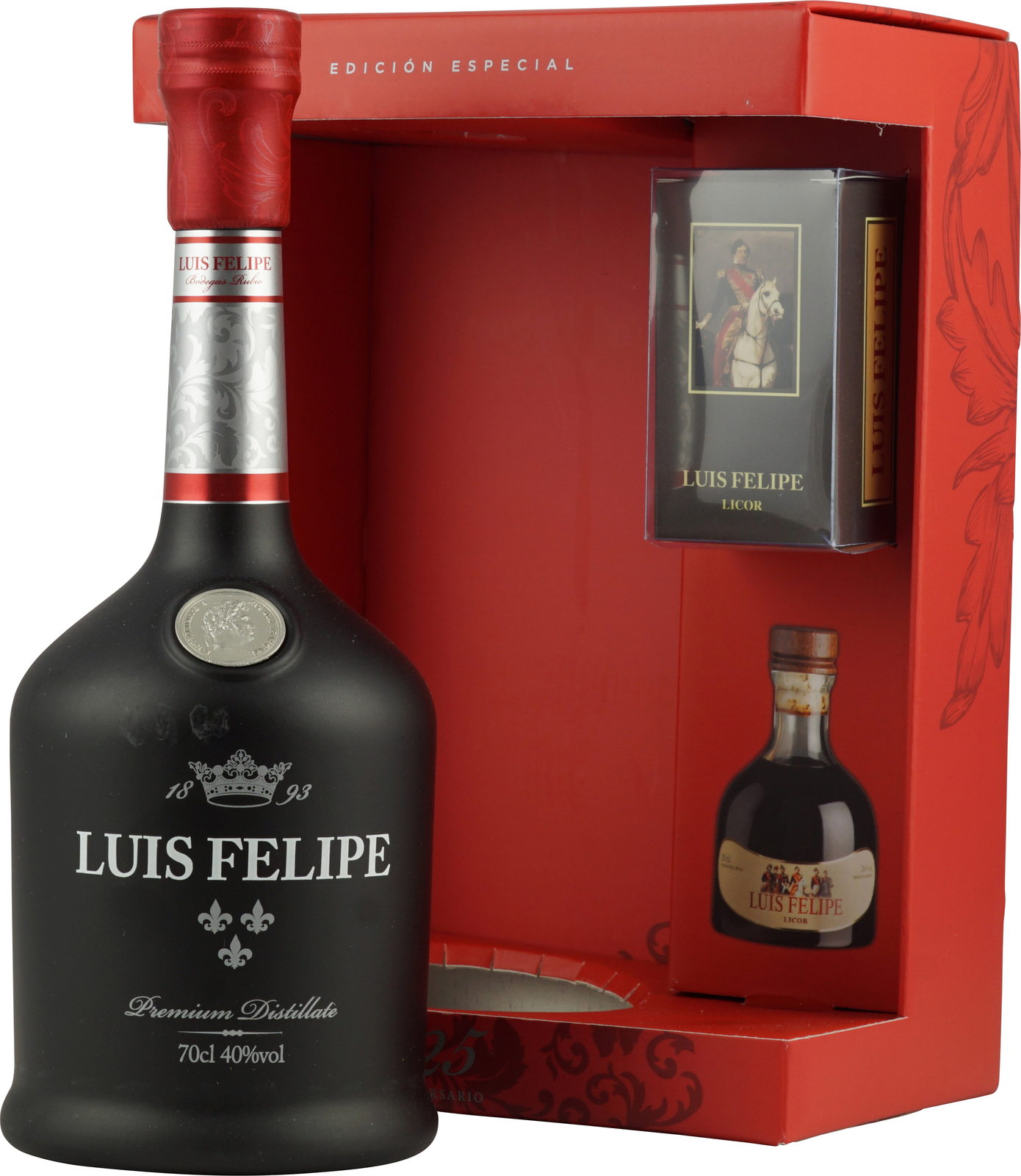 Luis Felipe Gran Reserva Brandy mit 700 ml als Set mit