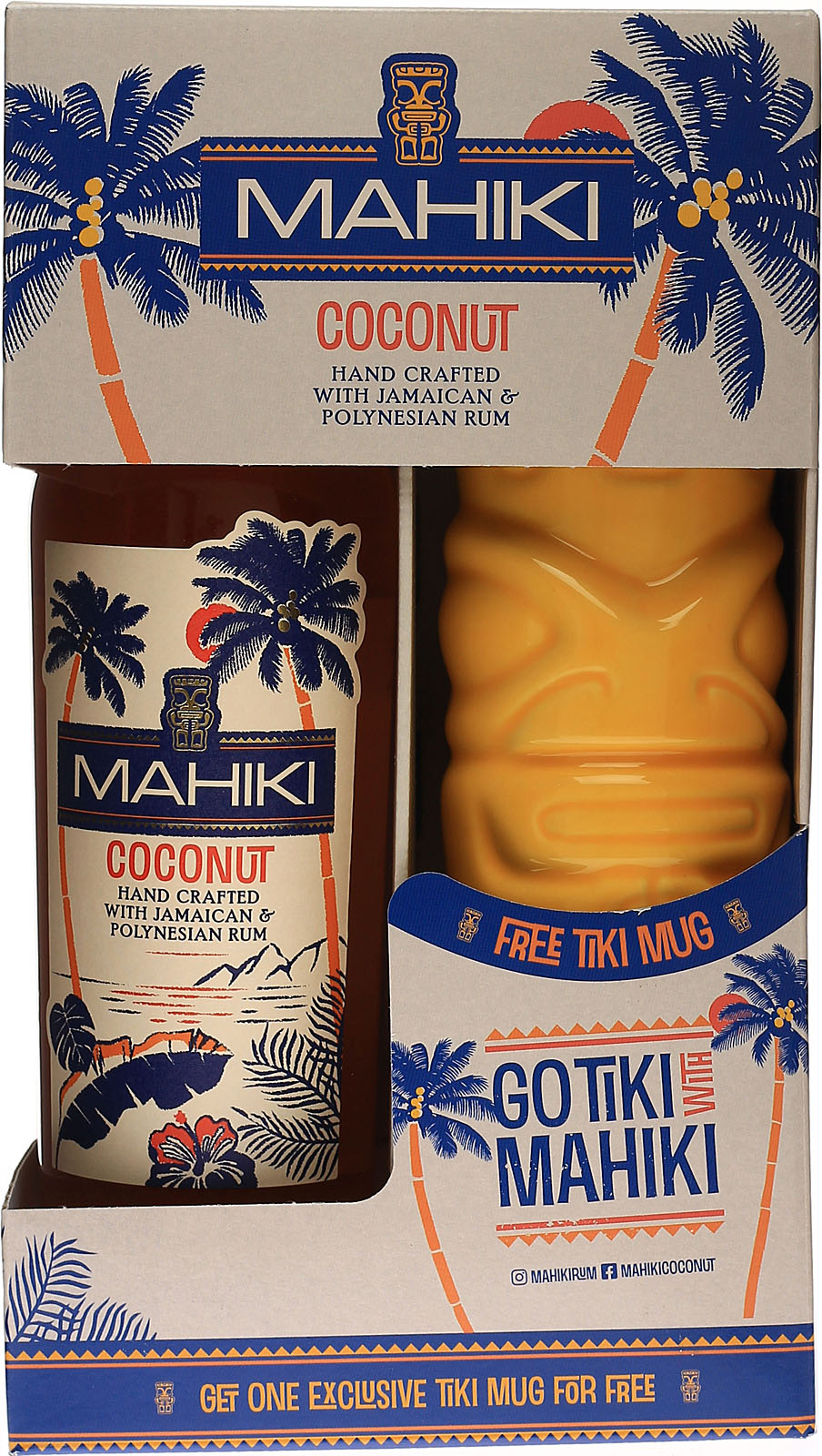 Mahiki Coconut Liqueur + Tiki Becher, köstliche und tre