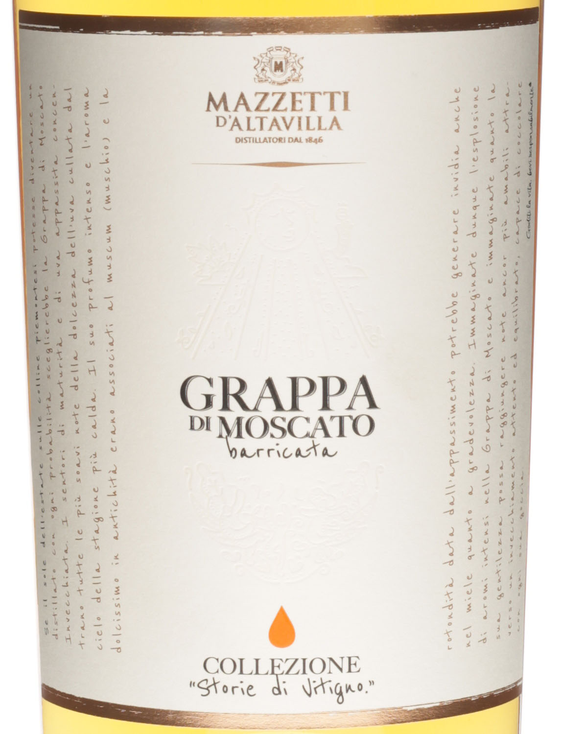 Mazzetti d´Altavilla Grappa Moscato Barricata 1,5 Liter