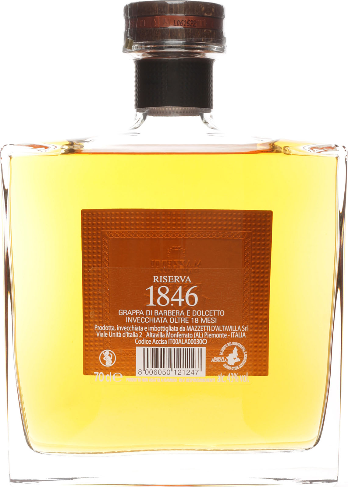 Mazzetti d´Altavilla Grappa Riserva 1846