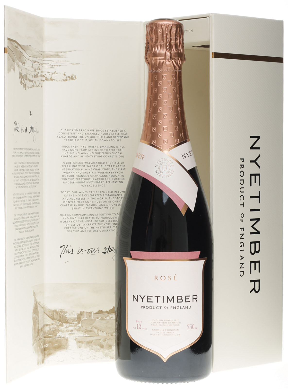 Nyetimber Rose in Geschenkbox 0,75 Liter 12 % Vol.