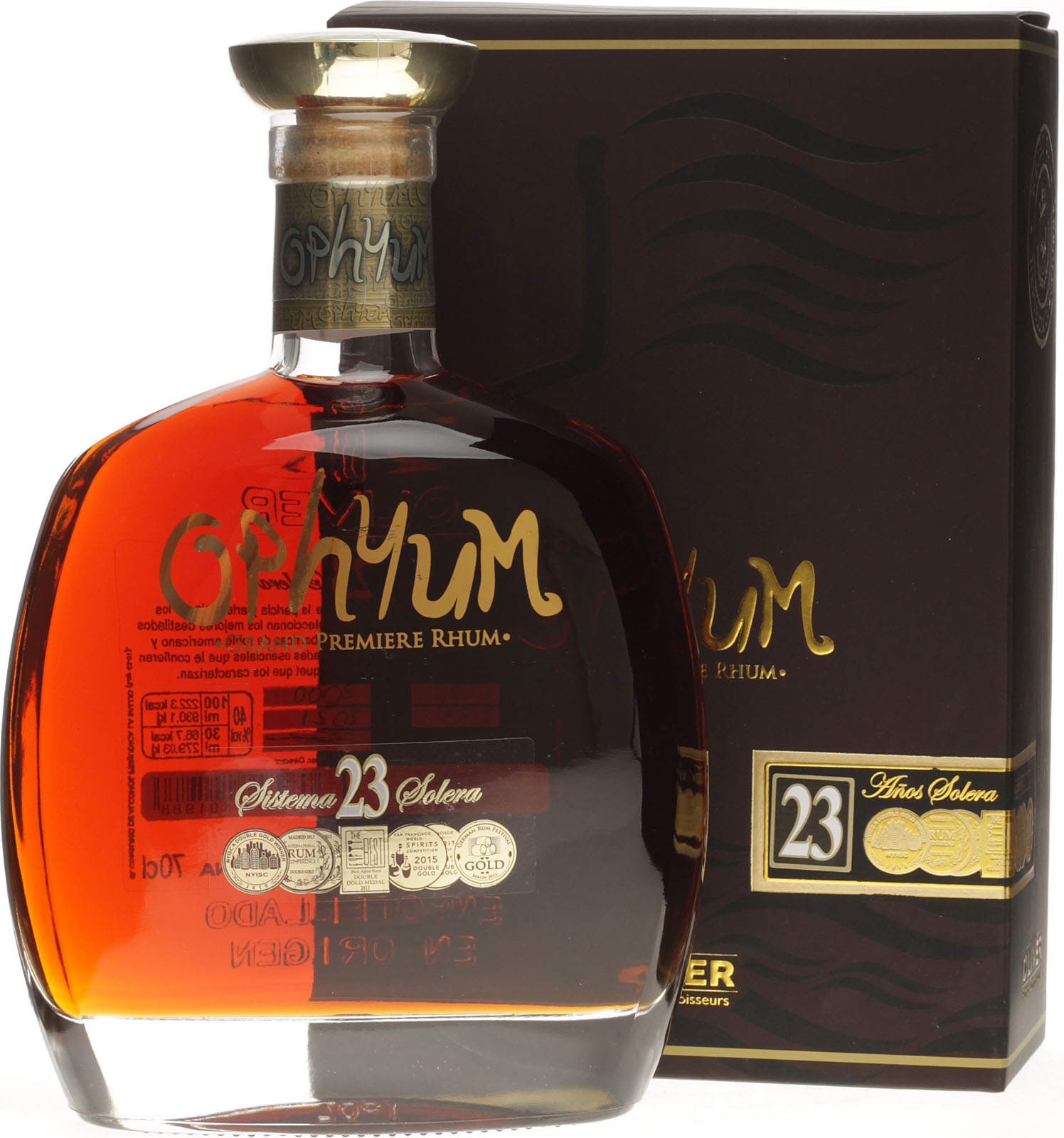 Ophyum Rum aus der Dom Rep mit 23 Jahren, 700 ml.