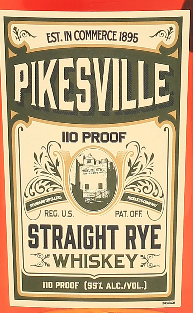 Pikesville 110 Proof Straight Rye Whiskey aus den USA