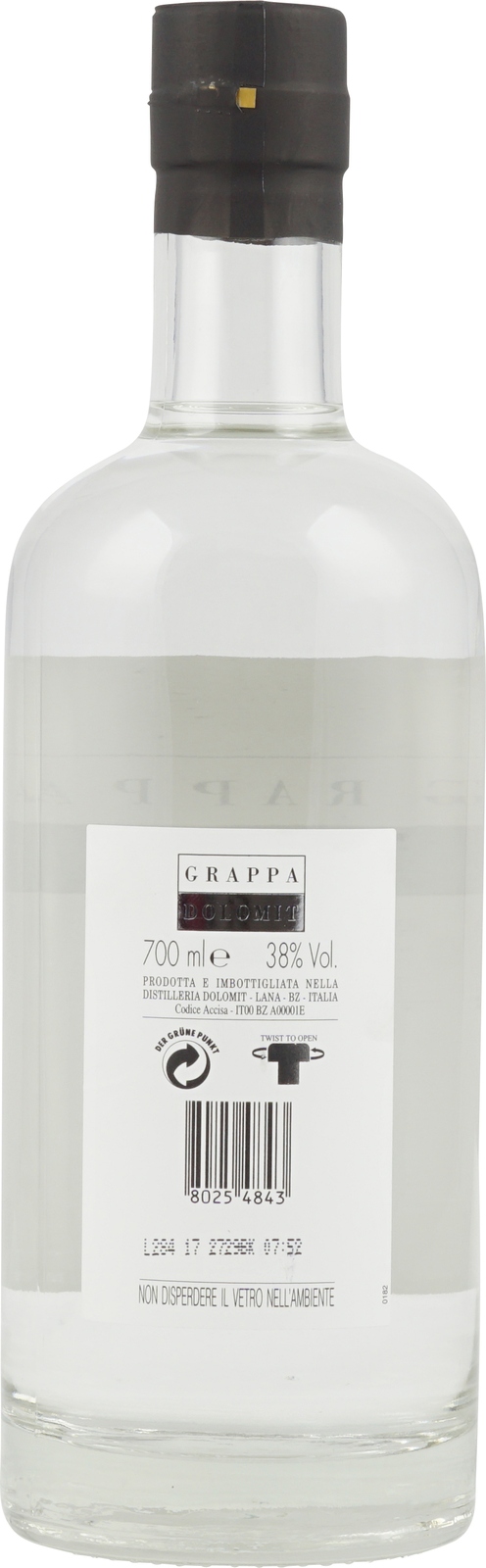 Pircher Grappa Dolomit aus Italien im Shop kaufen