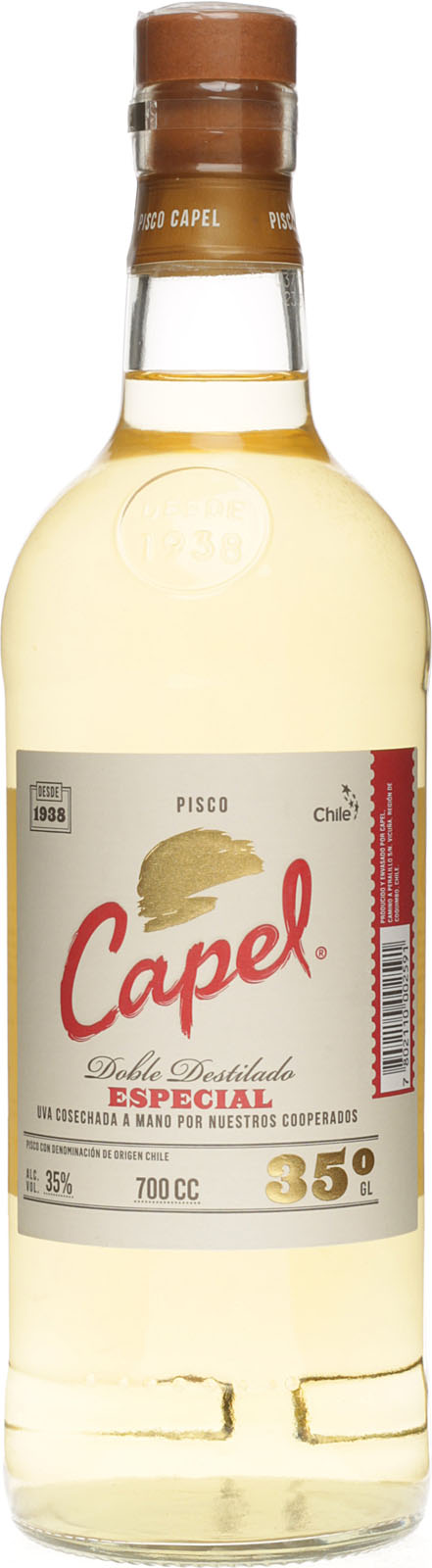 Pisco Capel aus Trauben in Chile hergestellt