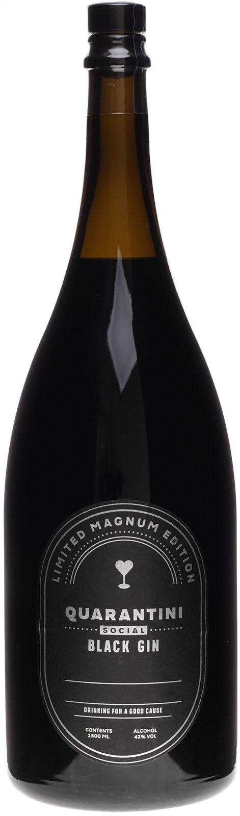 Quarantini Black Gin Magnum 1,5 Liter bei uns im Shop k