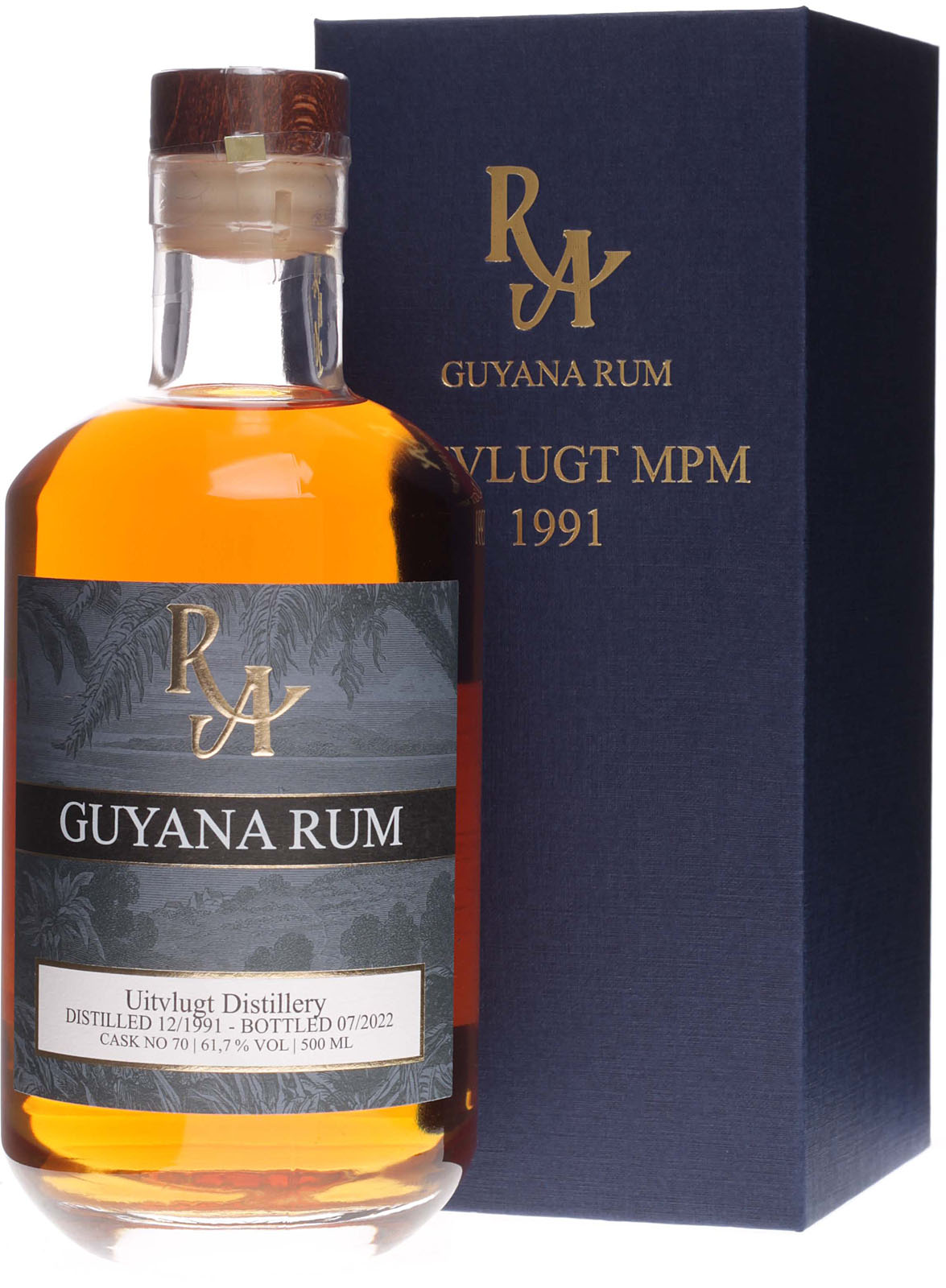 RA Rum Artesanal Guyana 1991 Uitvlugt 0,5 Liter 61,7 %