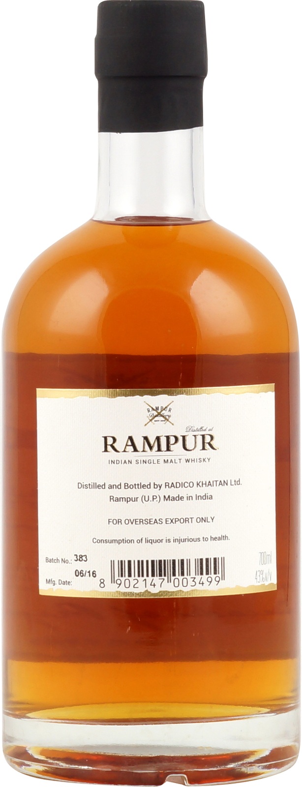 Rampur Select Single Malt 700ml 43%