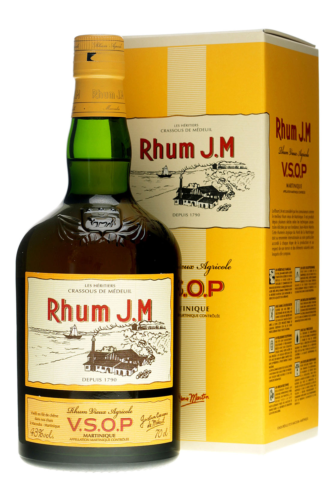 Rhum J.M VSOP Agricole Rum hier bei uns im Shop