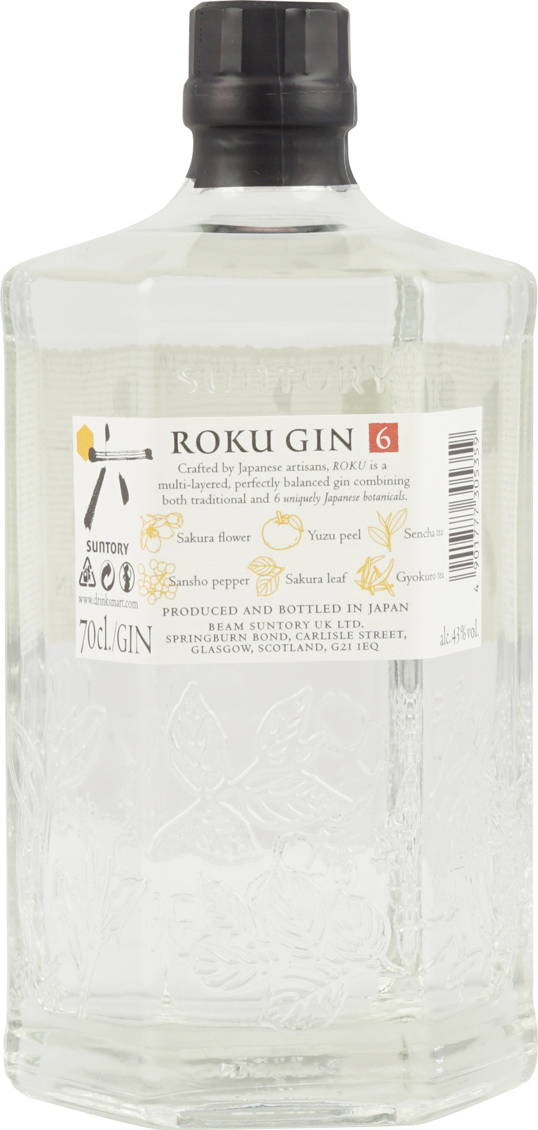 Roku Gin - Der Premium Gin von Roku aus Japan mit 43 %