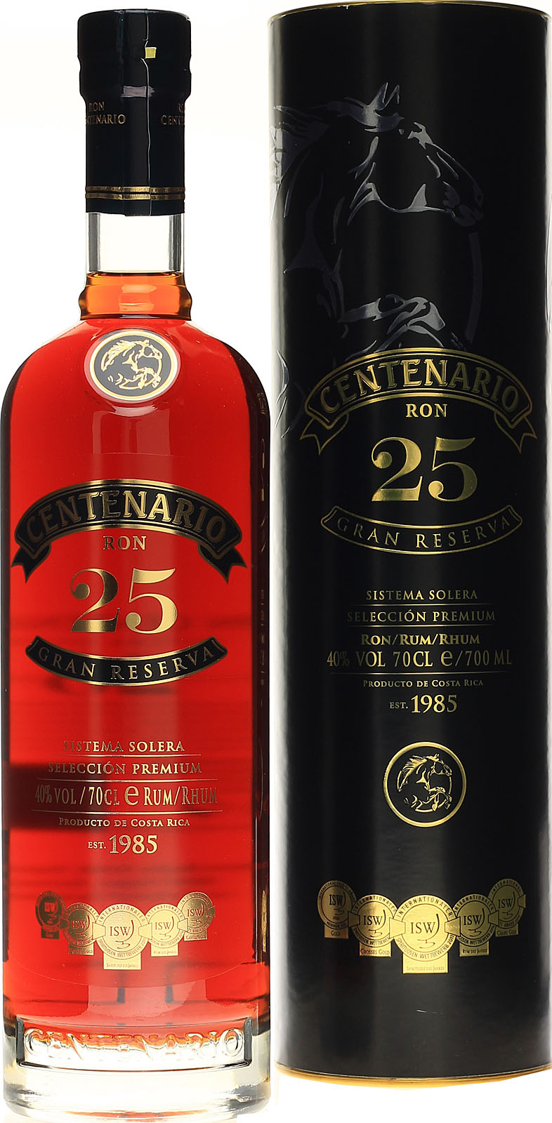 Ron Centenario 25 Solera Gran Reserva 0,7 Liter 40 % Vo