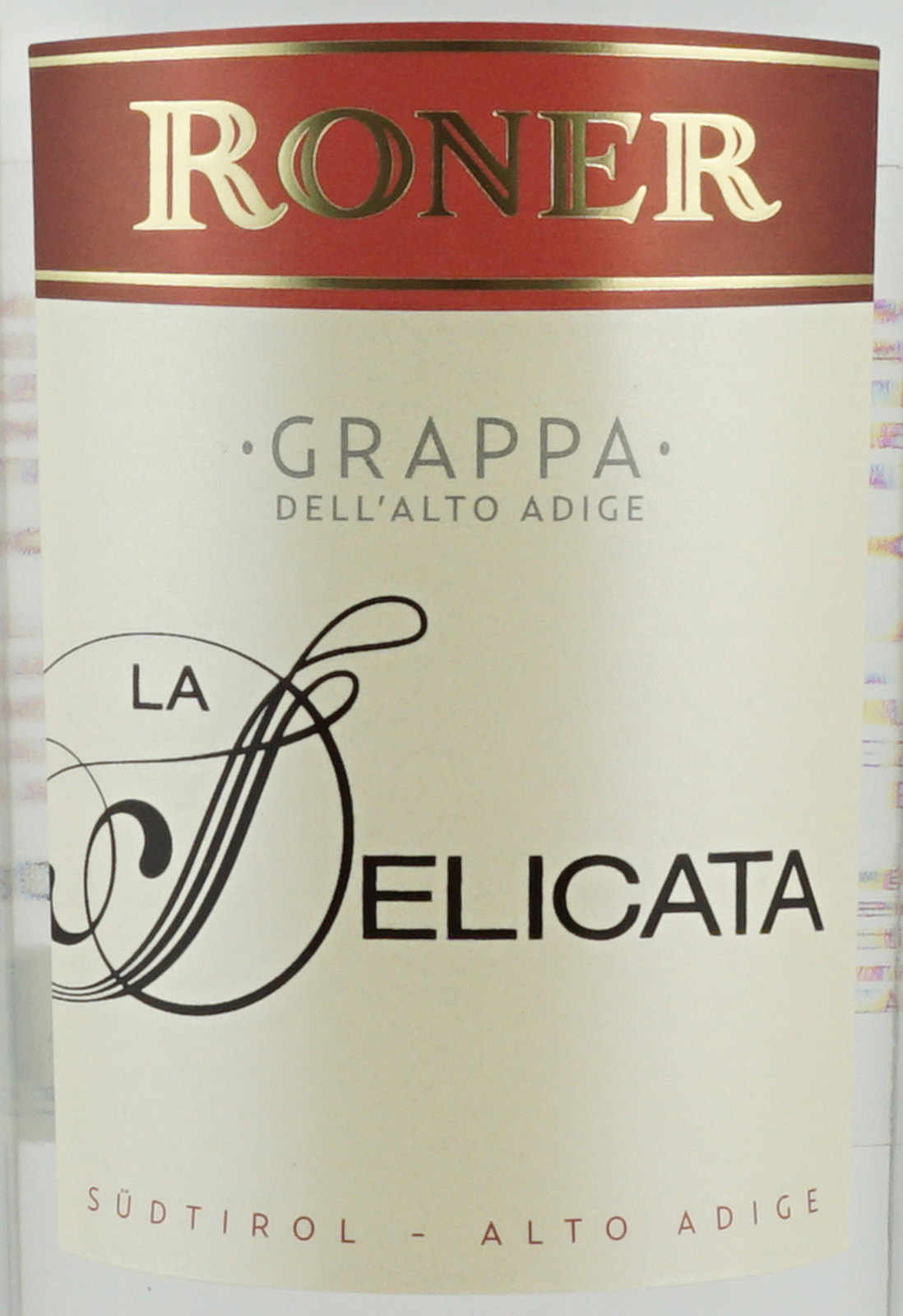 Roner Grappa La Delicata 0,7 Liter 40 % Vol., excellent