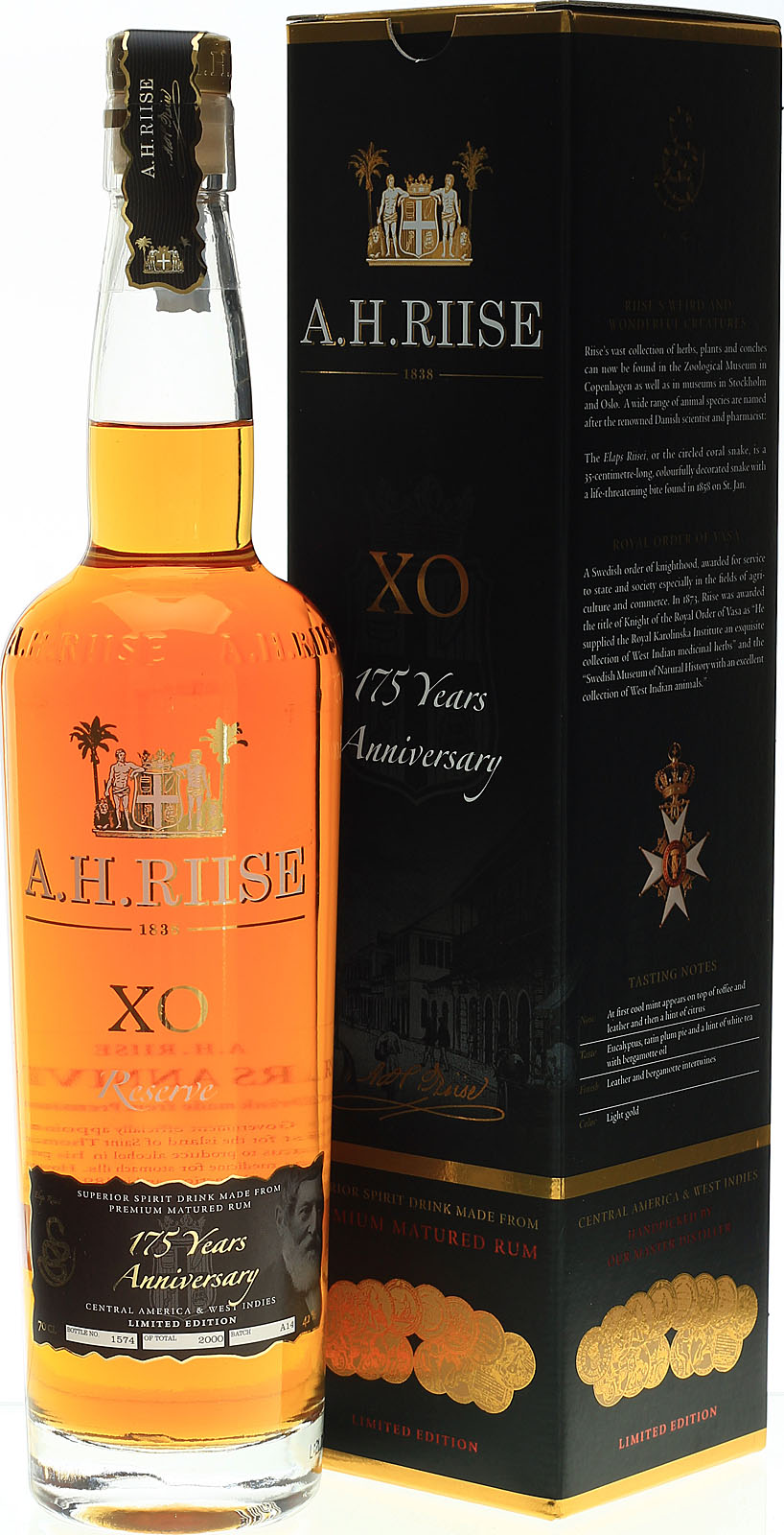 Rum A H Riise XO 175th Anniversary im günstigen Shop