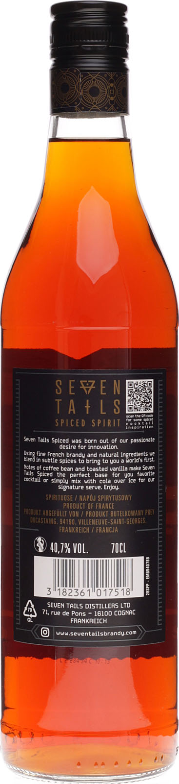 Seven Tails Spiced Brandy mit 0,7 L hier kaufen