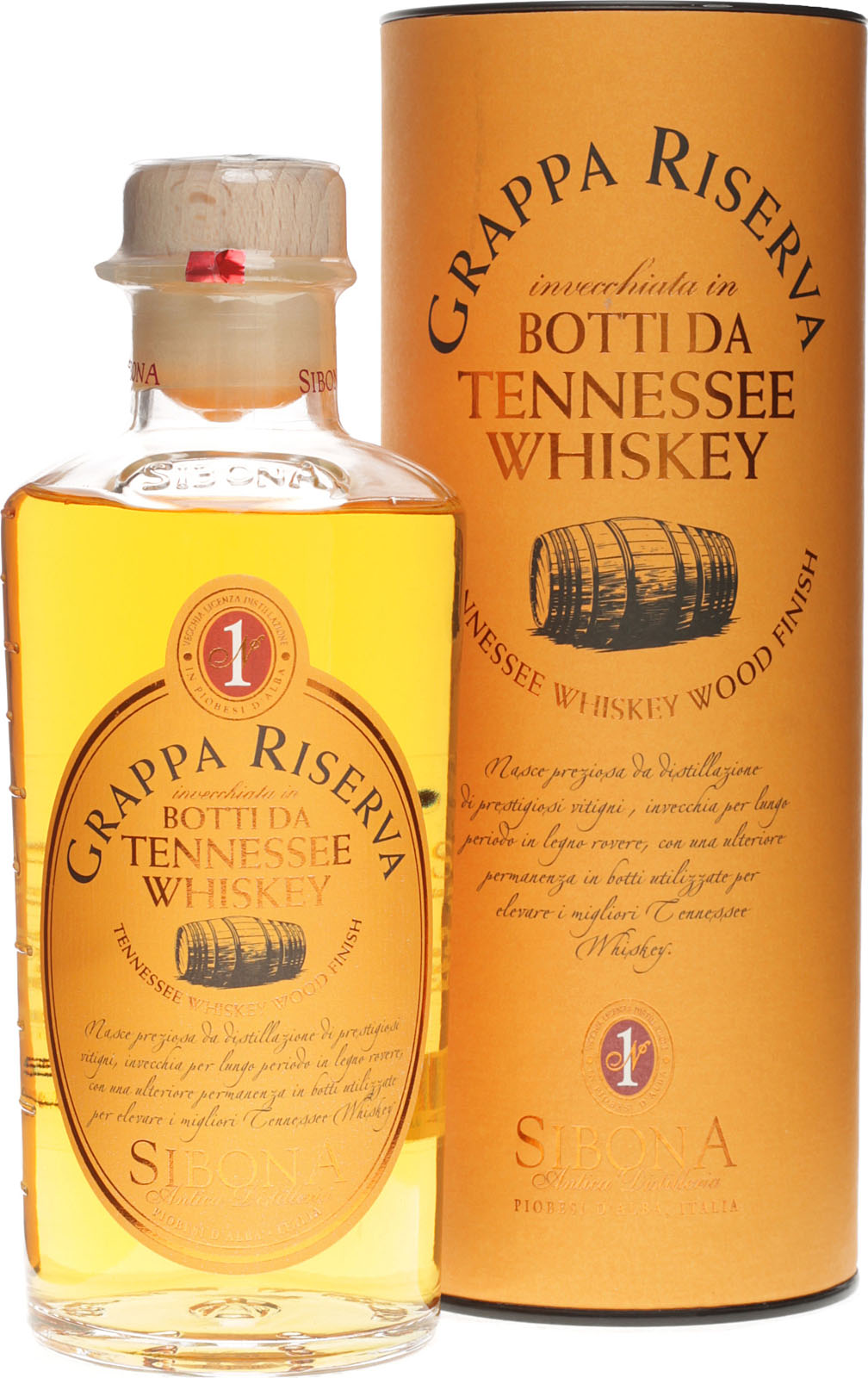 Sibona Grappa Botti da Tennessee Whiskey aus Italien